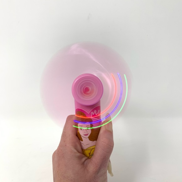 Disney | Other | Disney Princess Light Up Handheld Fan | Poshmark